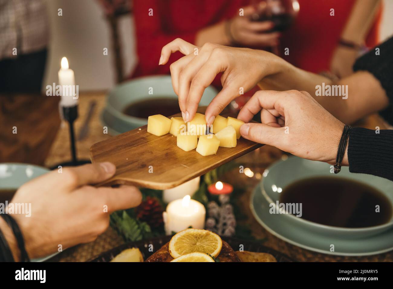 Two young friends eating food hi-res stock photography and images - Alamy