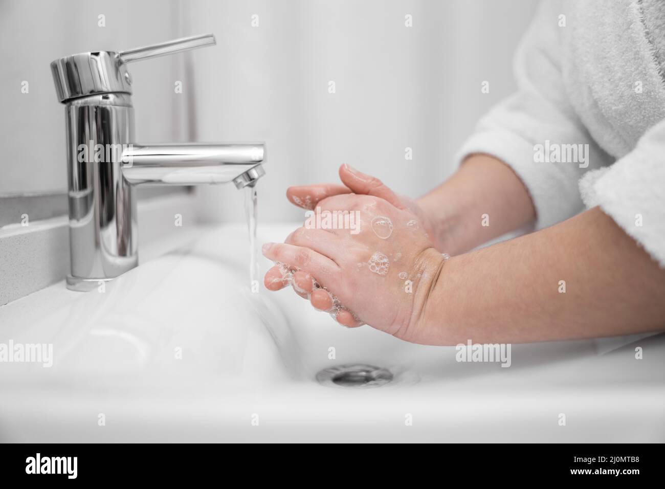 Close up hand washing with soap Stock Photo - Alamy