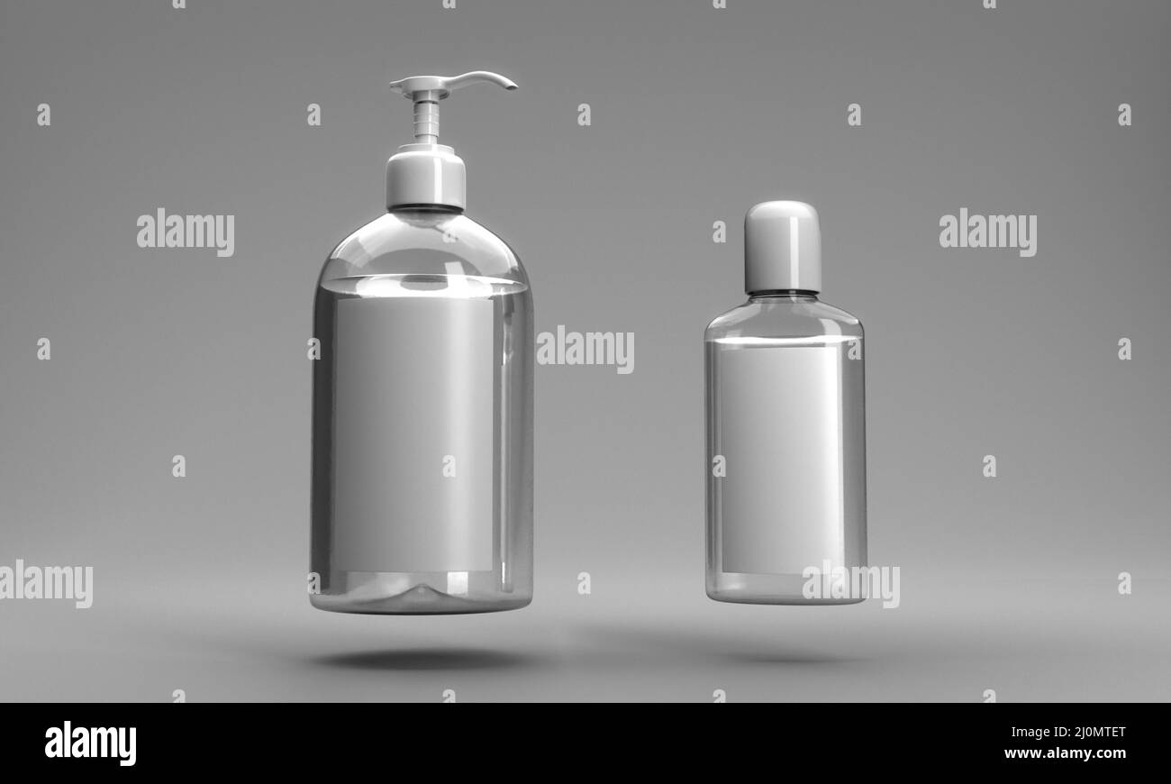 Bottles hand sanitizer Stock Photo - Alamy