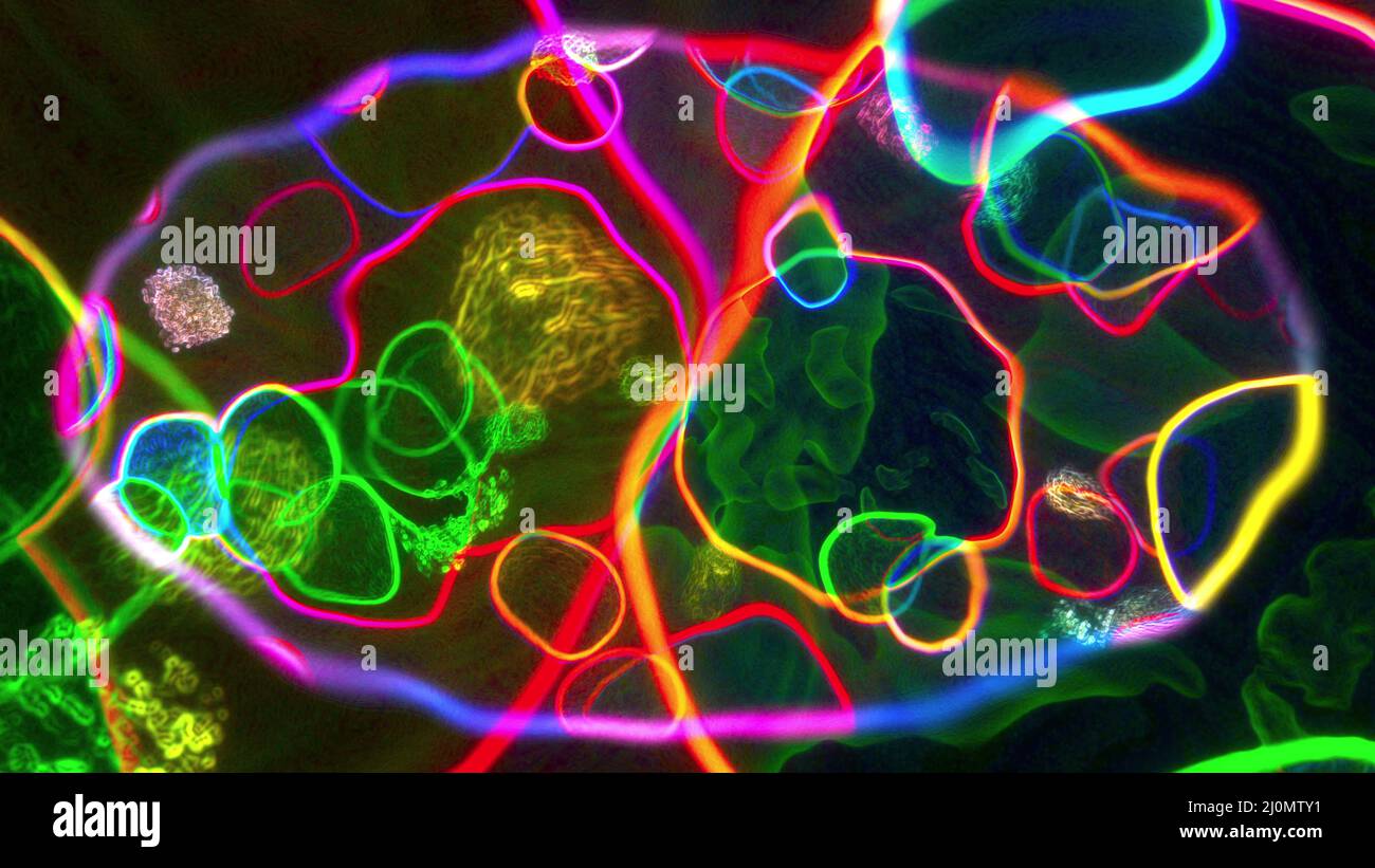 Inner microcosm of cell Stock Photo - Alamy