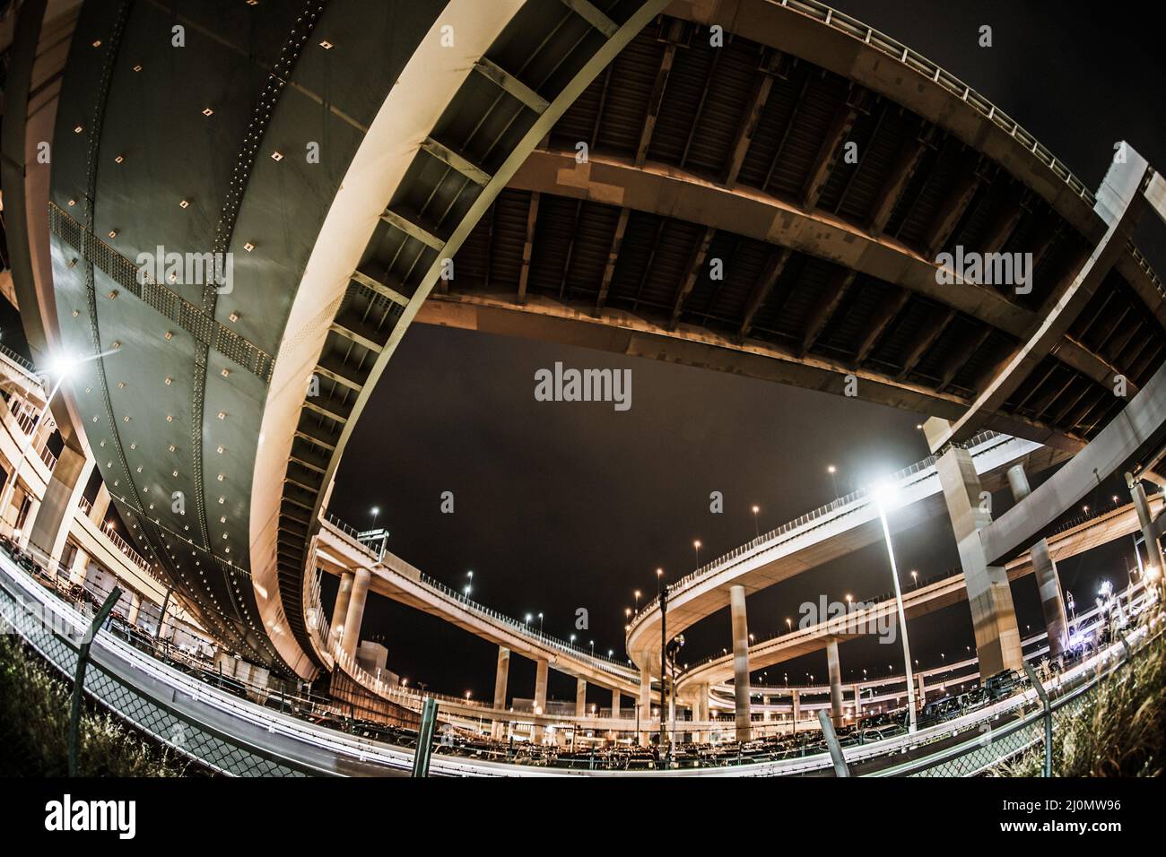 Bayshore Route Daikoku Junction (Tsurumi-ku, Yokohama City Stock Photo ...