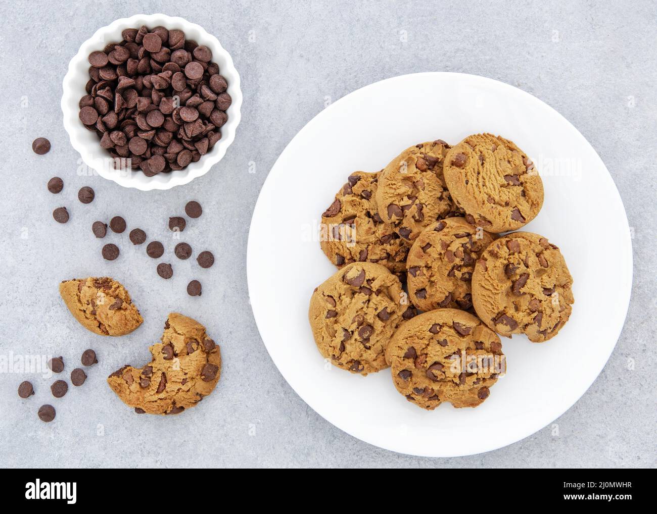 Flat cookies hi-res stock photography and images - Alamy