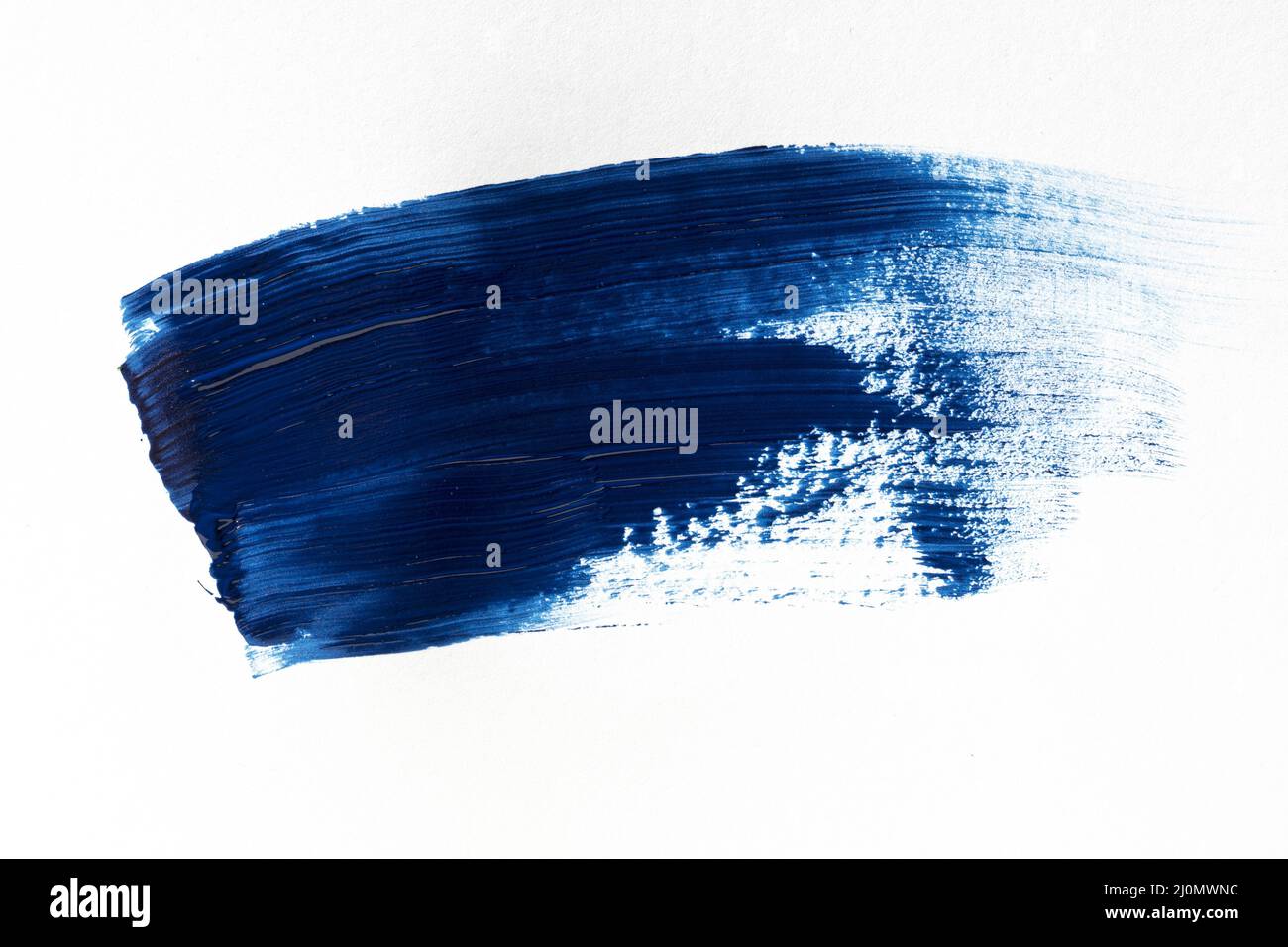 Blue watercolor brush stroke Cut Out Stock Images & Pictures - Alamy
