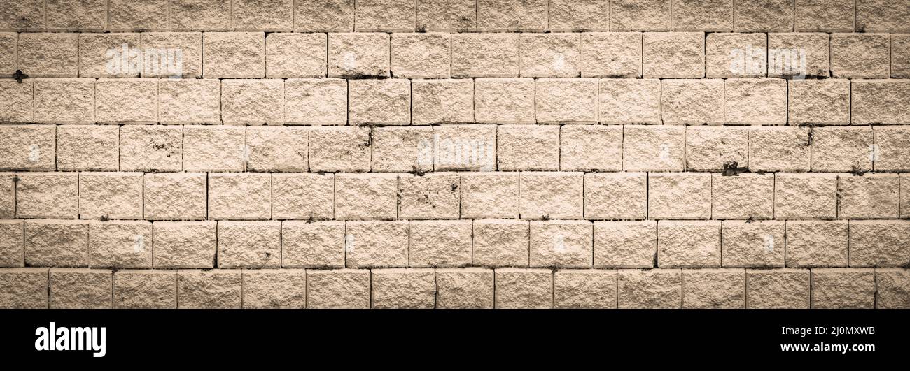 Abstract sepia brick wall texture light gray old stucco and vintage ...