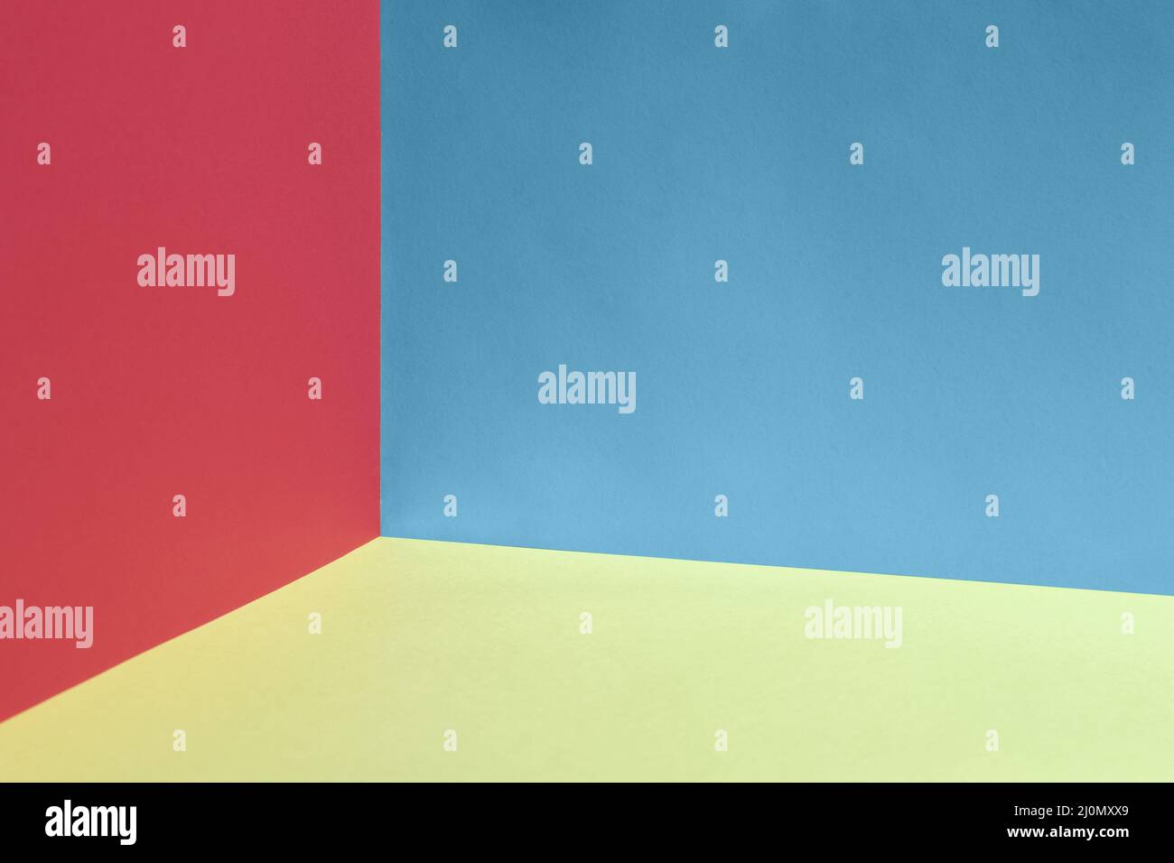 Colorful background with red blue walls 1 Stock Photo - Alamy