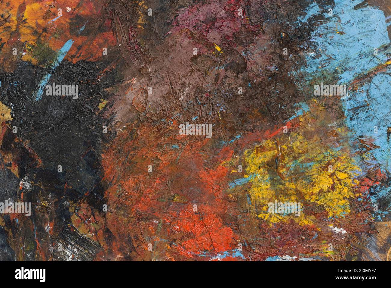 Flat lay artistic copy space abstract painting Stock Photo - Alamy