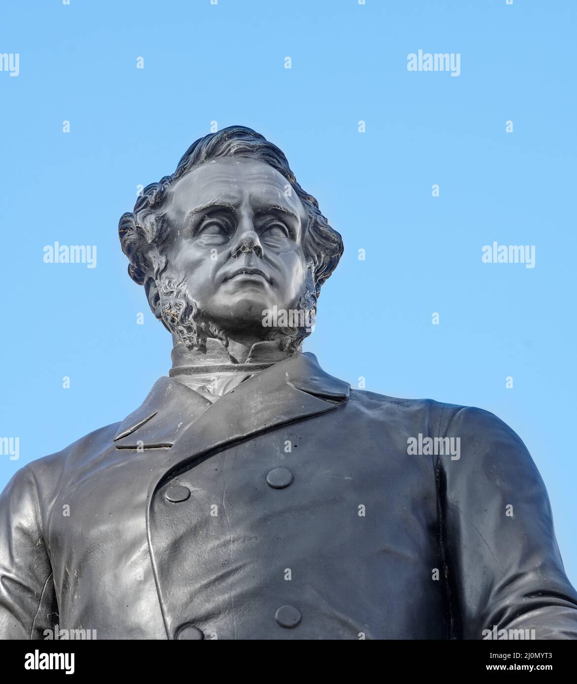 Statue of Lord Viscount Palmerston (british politician in 19th century ...