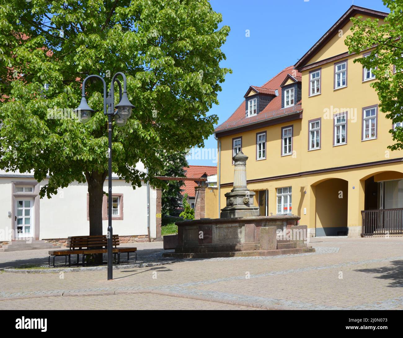 Historical Buildings in the Resort Bad Berka, Thuringia Stock Photo - Alamy