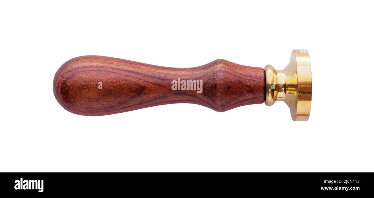 metal head stamp tool with wooden handle Stock Photo - Alamy
