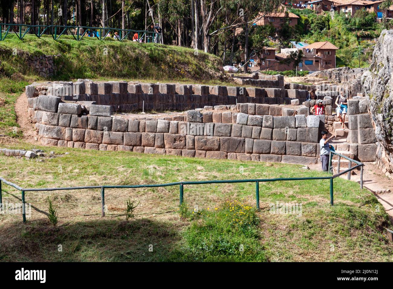 Beautiful view of the Q'enco Inca Archaeological Complex in Cusco, Peru ...