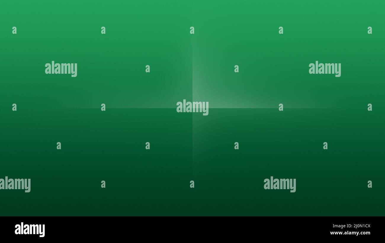 Green color gradient background with folded center, lines or cross in ...