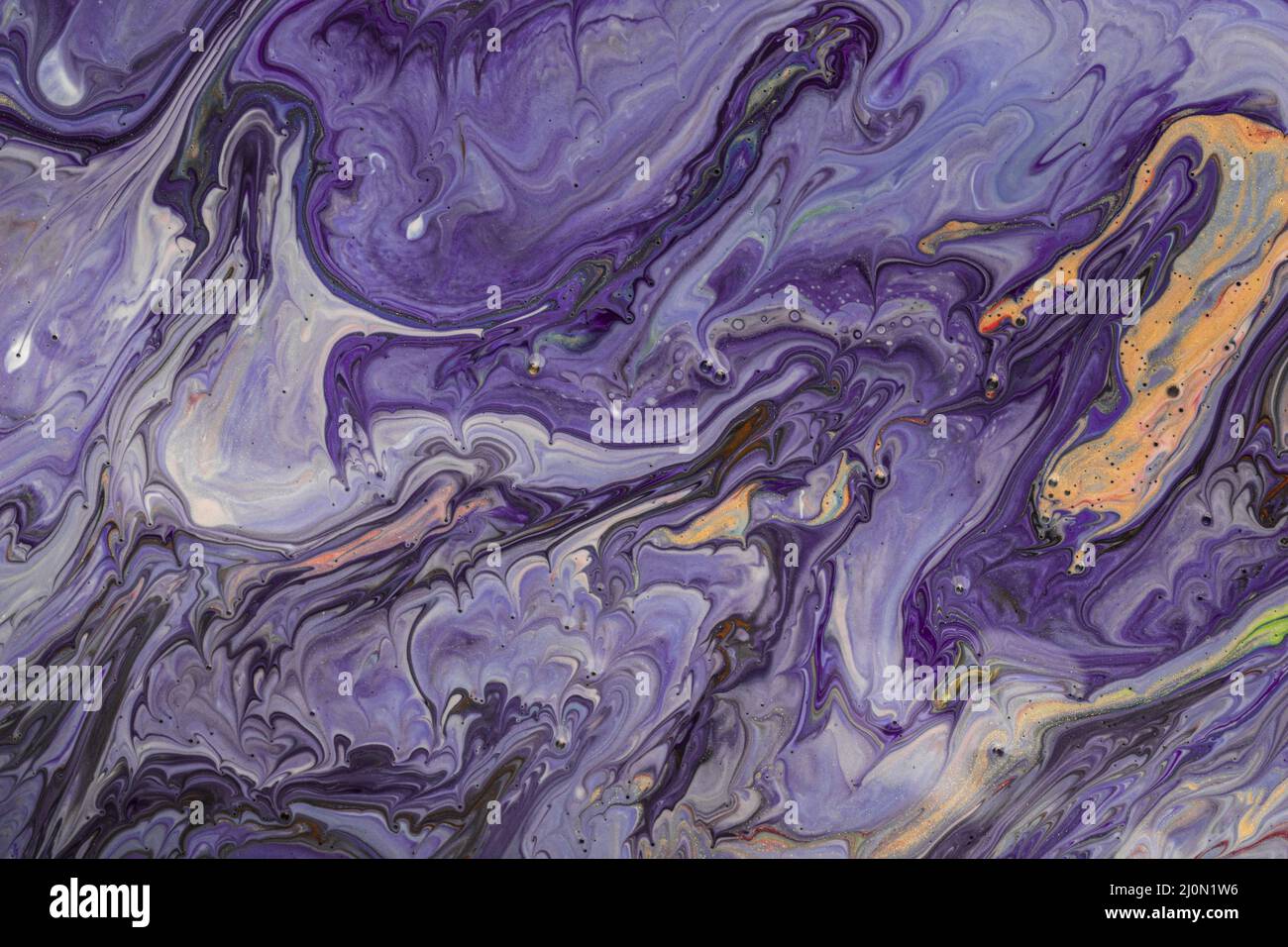 Abstract violet fluid acrylic pour painting Stock Photo - Alamy