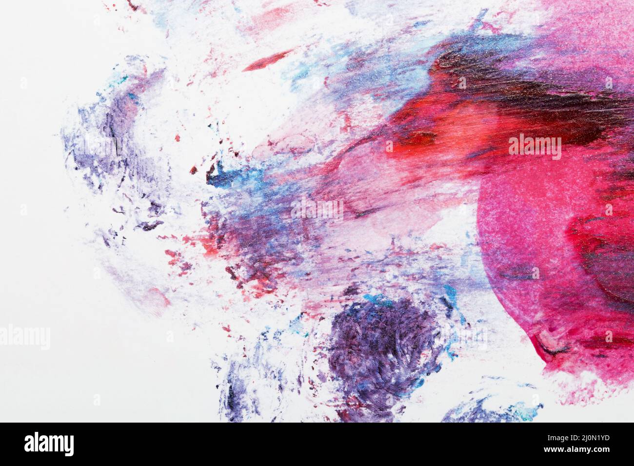 Colorful paint scattered white background Stock Photo - Alamy