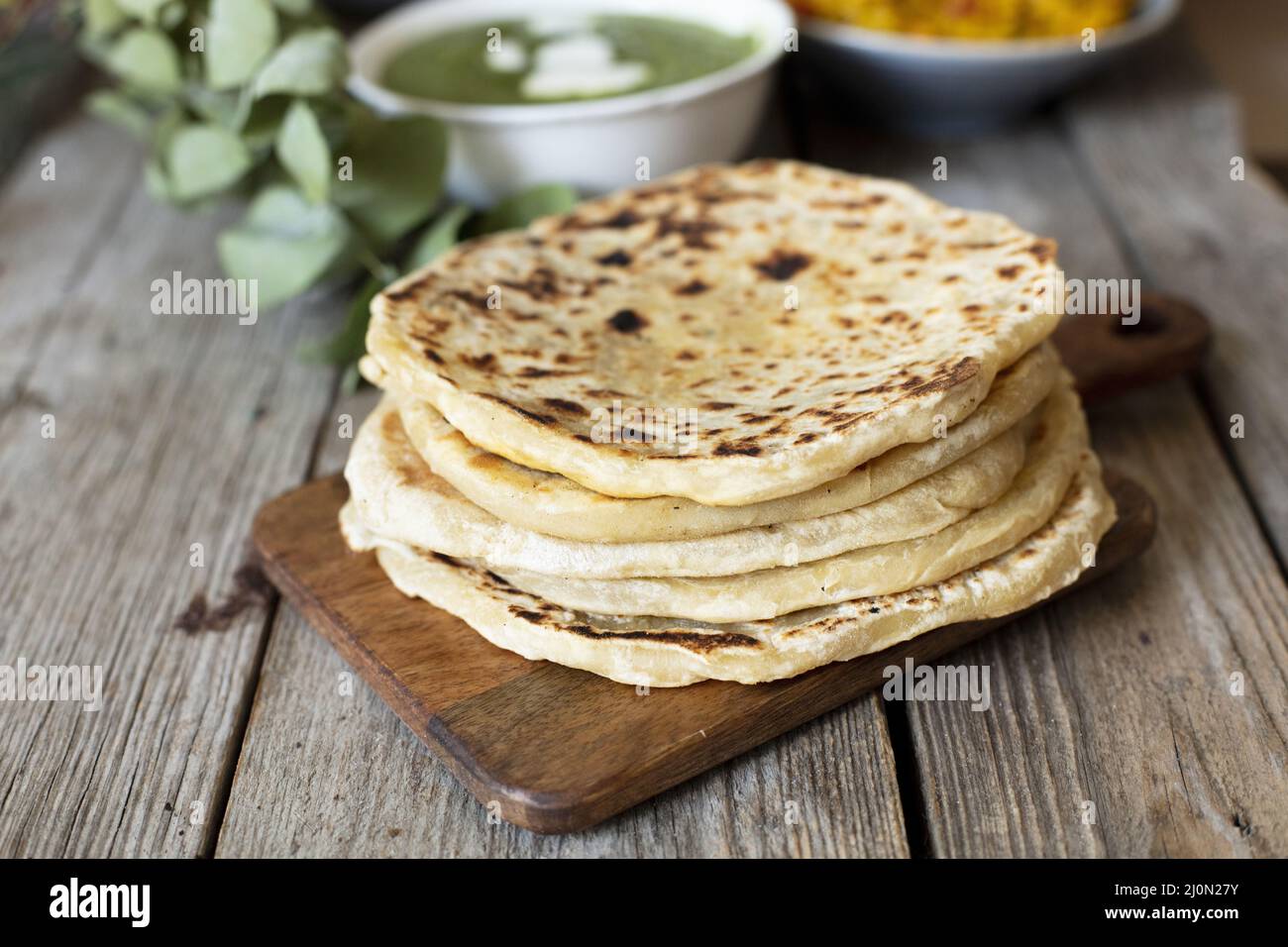 Indian white bread hi-res stock photography and images - Alamy