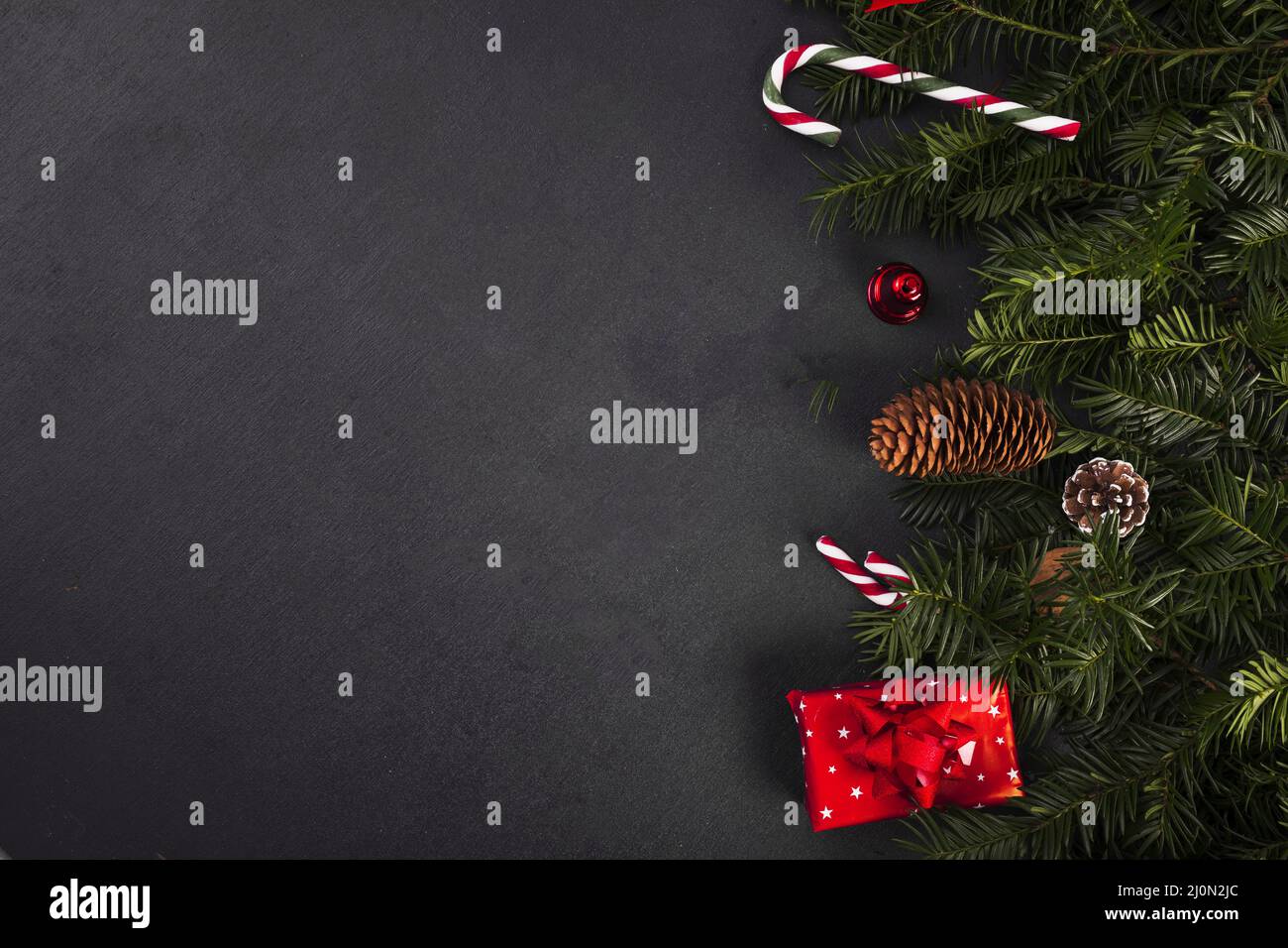 Christmas gift box candy canes hi-res stock photography and images - Alamy