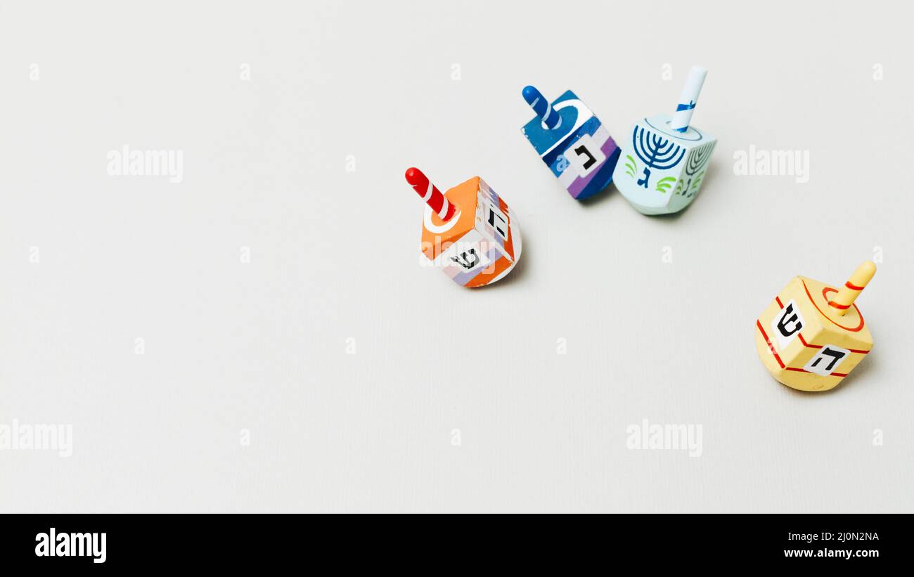 Top view hanukkah dreidel hi-res stock photography and images - Alamy