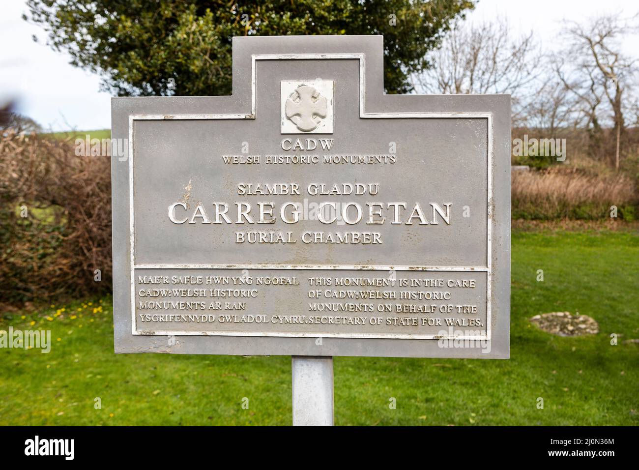 Carreg Coetan Arthur is a neolithic dolmen near Newport in North ...