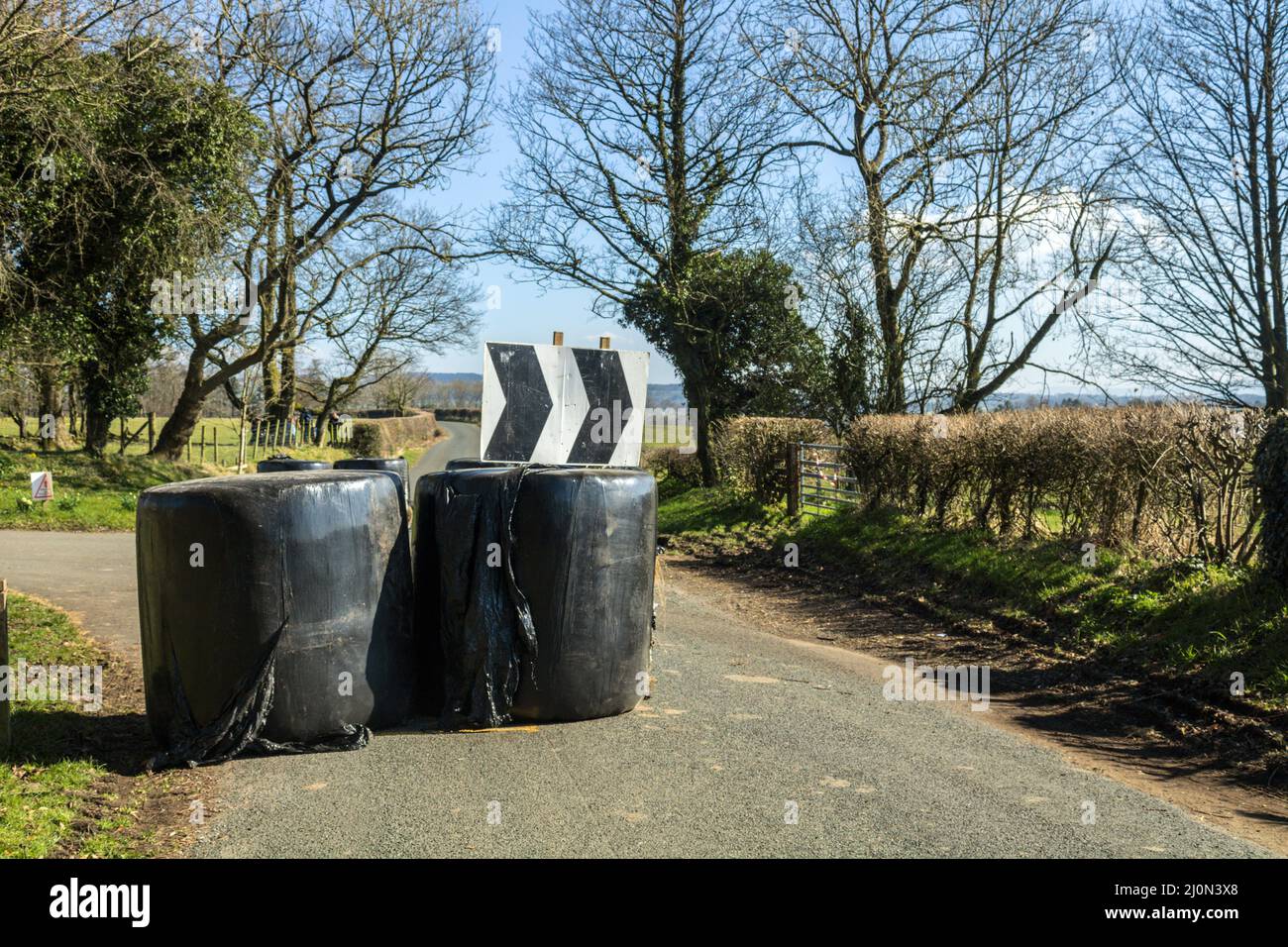 Chicane. North West Stages rally 2022 Stock Photo - Alamy