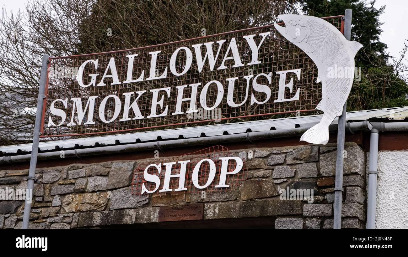 Carsluith, Scotland - December 30th 2021: The Galloway Smokehouse Shop ...
