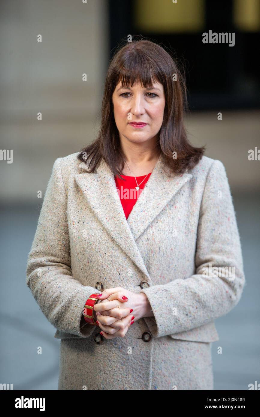 London, England, UK. 20th Mar, 2022. Shadow Chancellor of the Exchequer ...