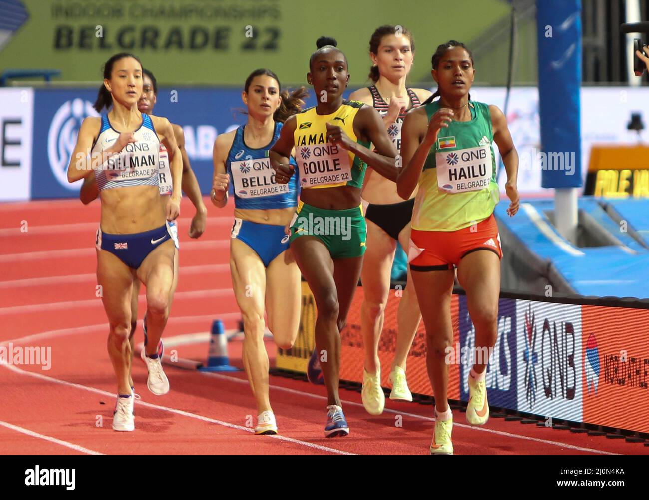 Freweyni HAILU of Ethiopia, Natoya GOULE of Jamaica, Jenny SELMAN of ...