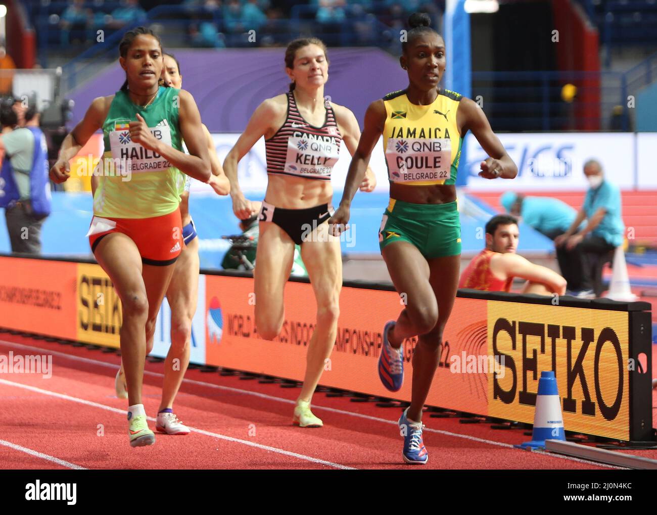 Natoya GOULE of Jamaica, Freweyni HAILU of Ethiopia, Heats 800 M Women ...