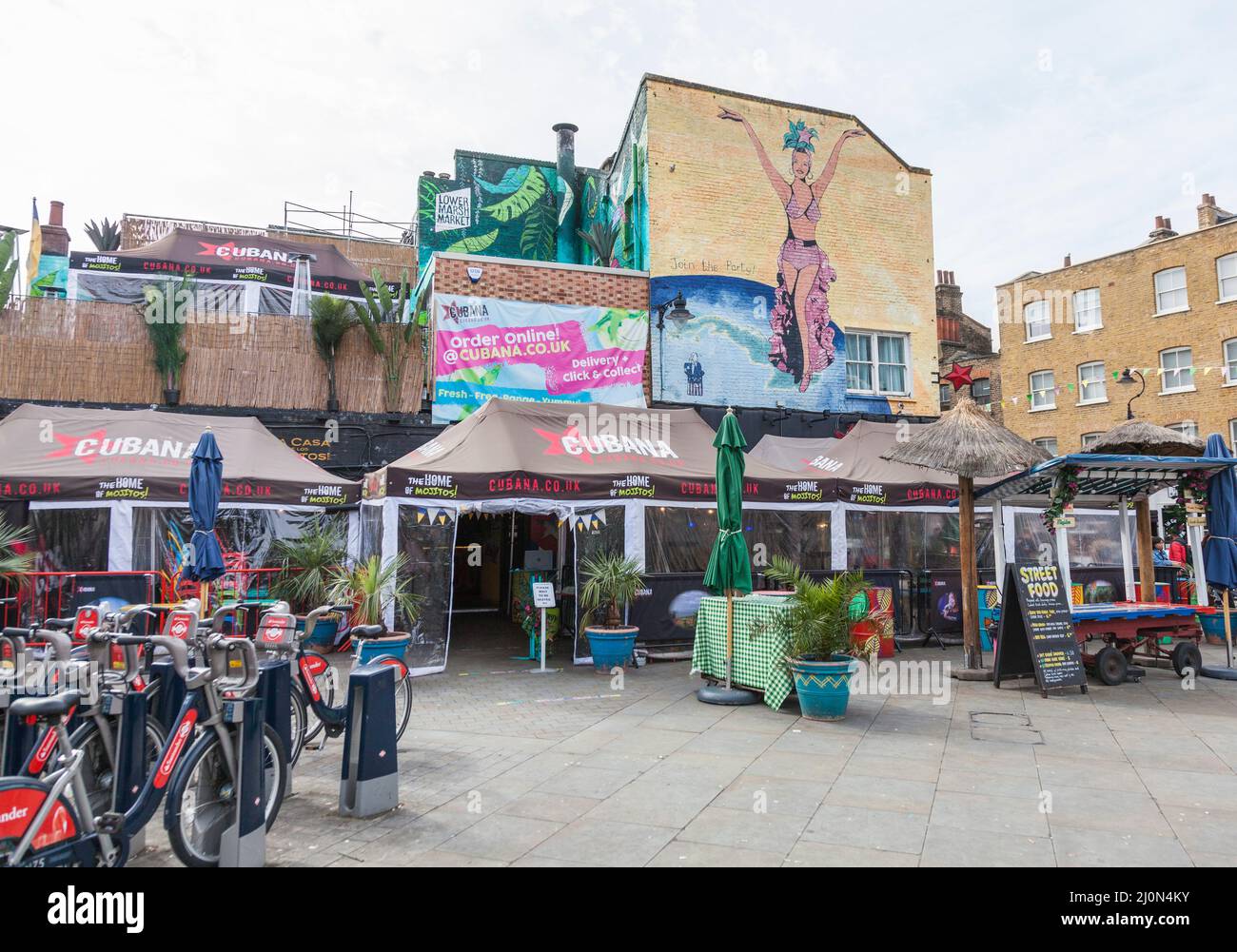 Cubana restaurant in Lower Marsh area in London,England,UK Stock Photo ...