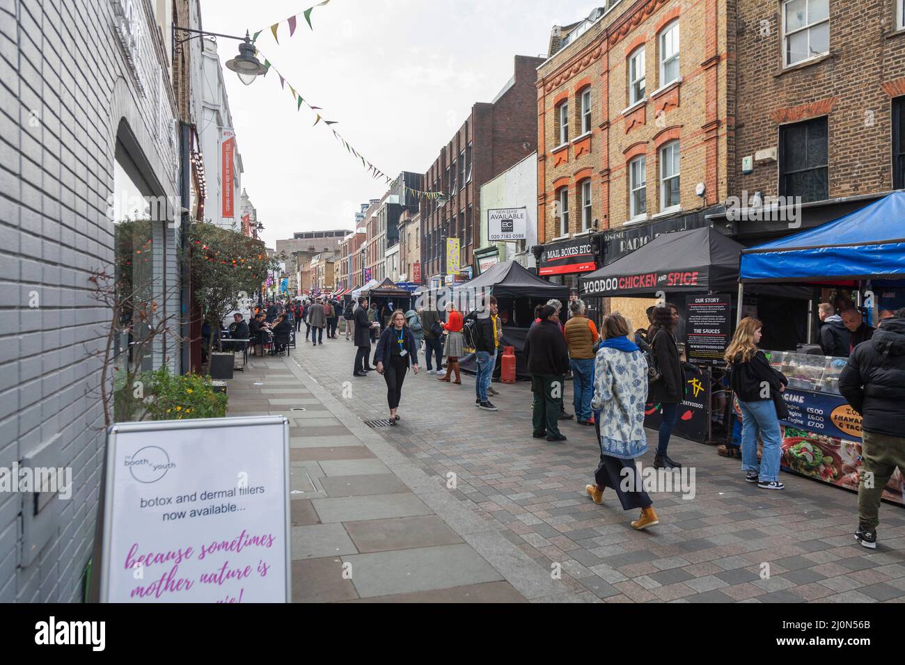 Lower Marsh Market stalls in London,England,UK Stock Photo - Alamy