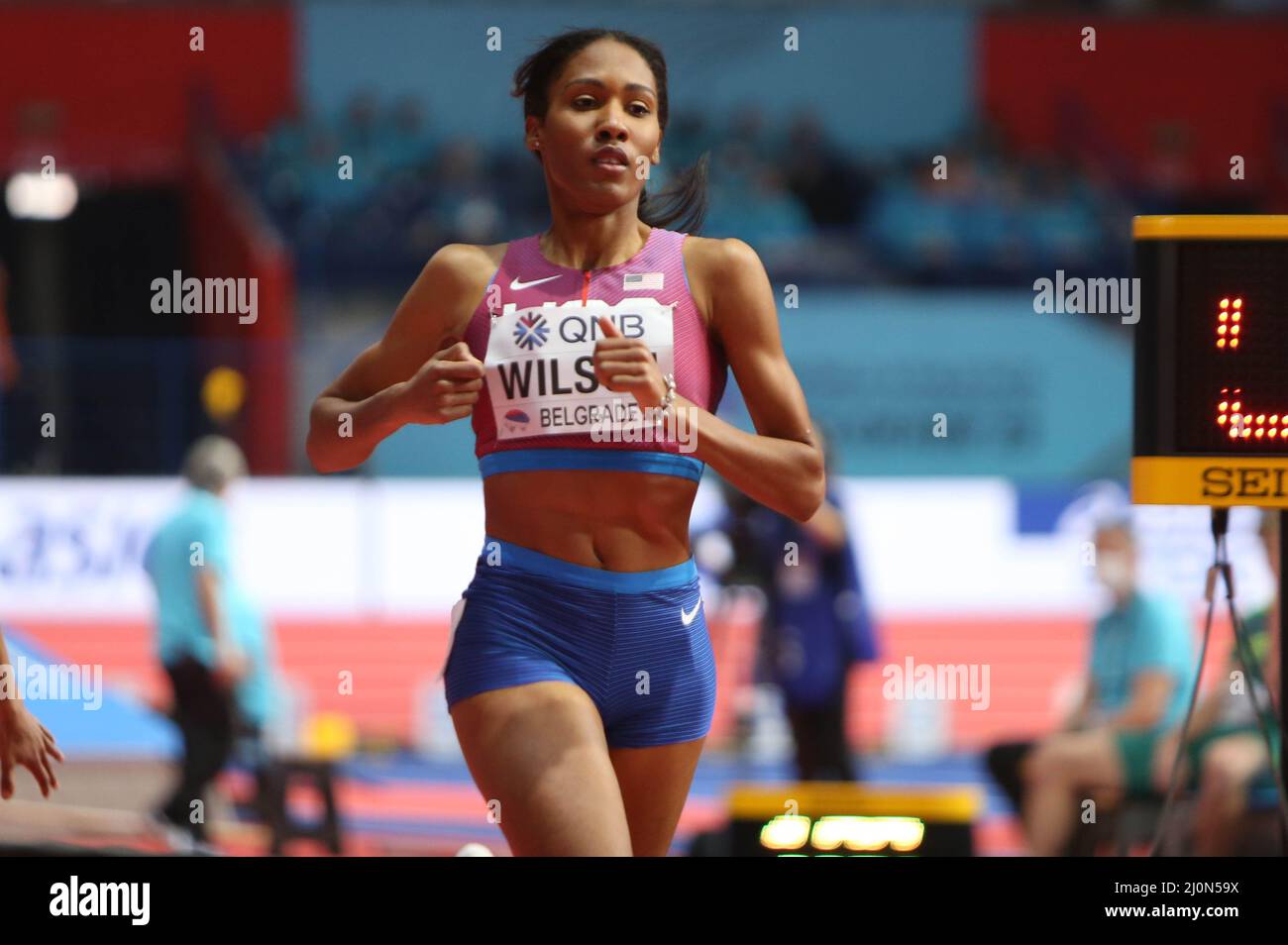 Ajee WILSON of USA, Heats 800 M Women during the World Athletics Indoor ...