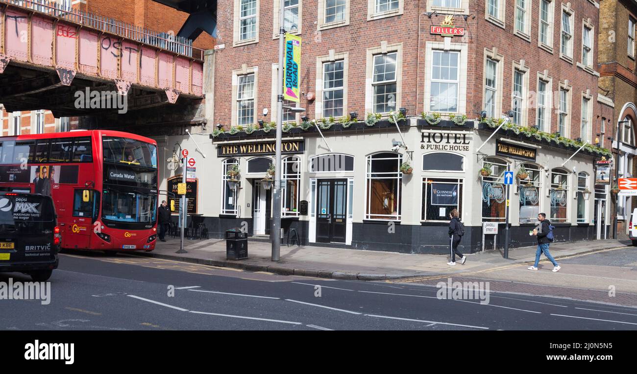 The Wellington Hotel in the Waterloo area of London,England,UK Stock ...