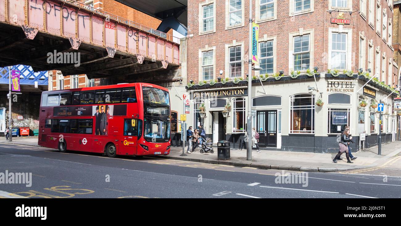The Wellington Hotel in the Waterloo area of London,England,UK Stock ...