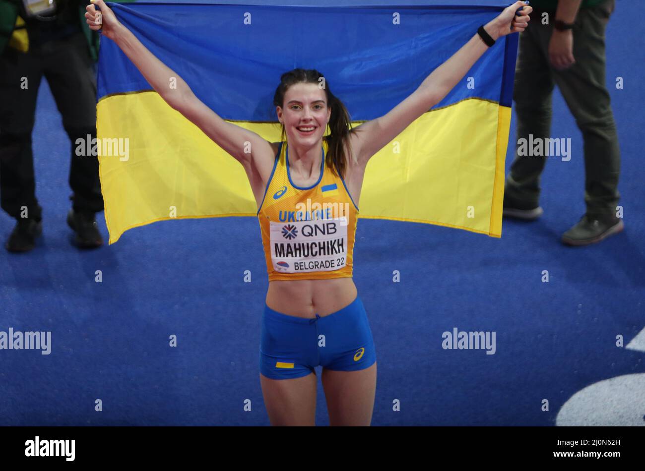 Yaroslava MAHUCHIKH of Ukraine, Final High Jump Women during the World ...