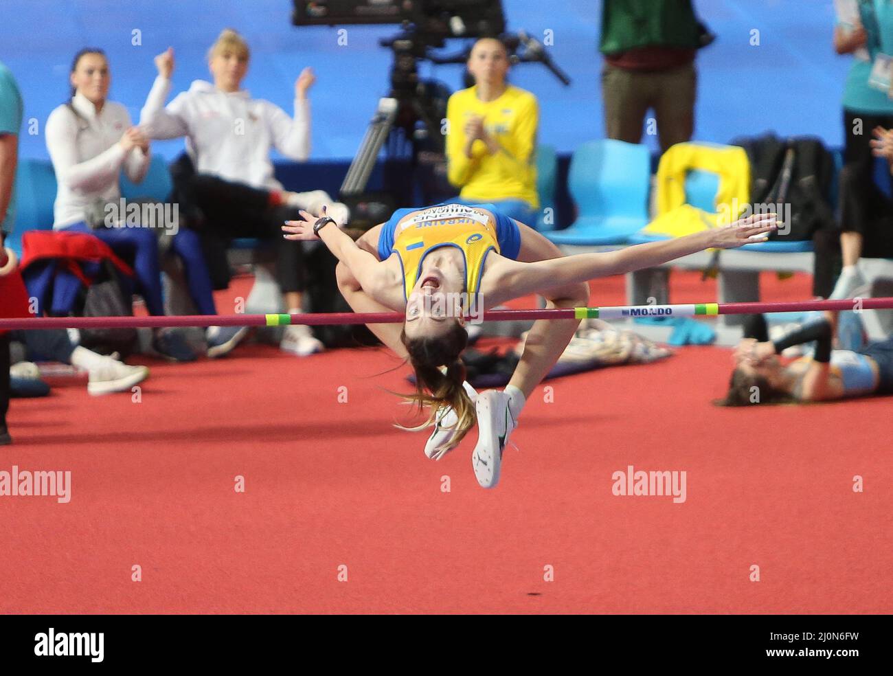 Yaroslava MAHUCHIKH of Ukraine Final High Jump Women Men during the ...