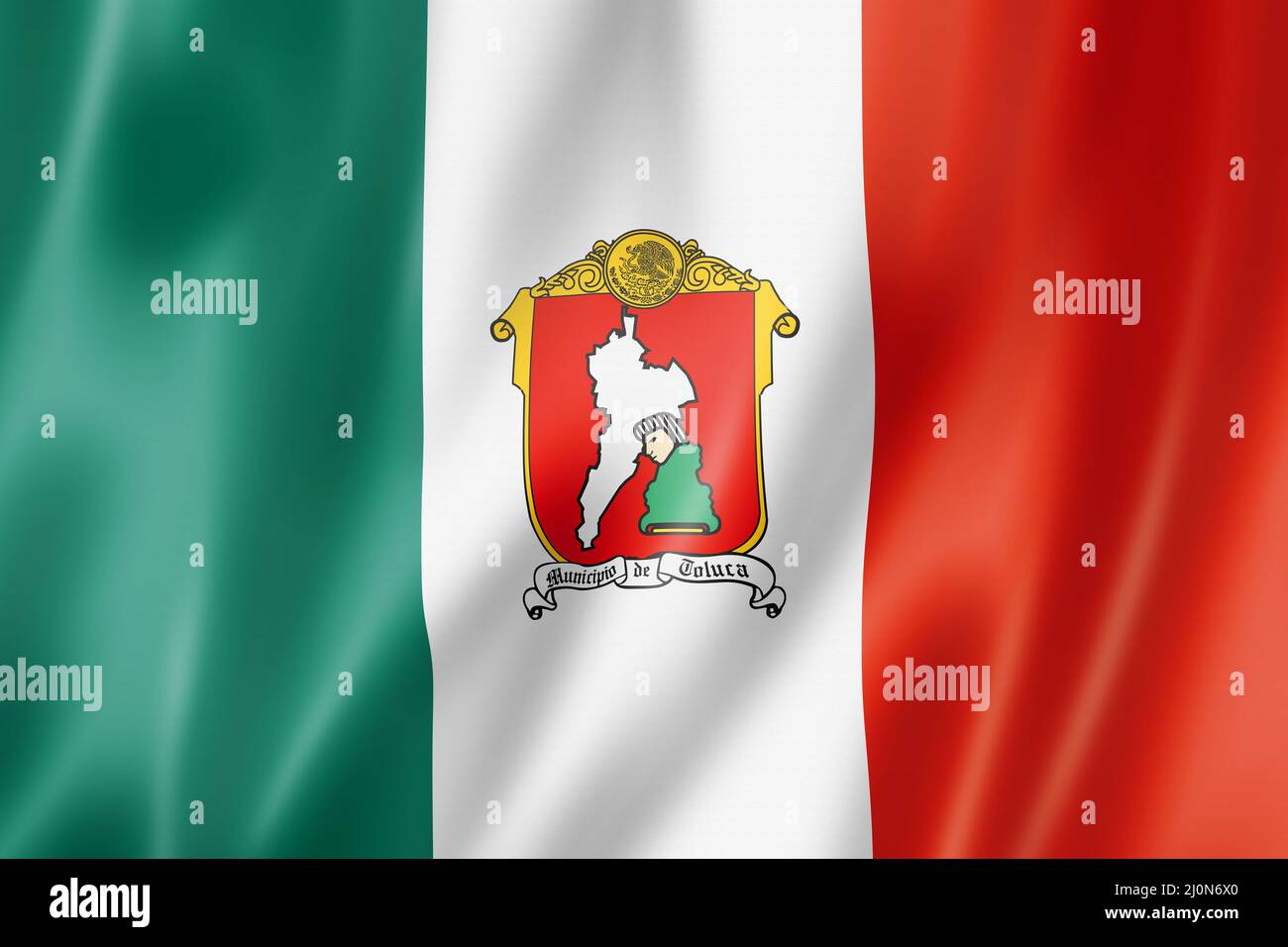 Toluca city flag, Mexico Stock Photo - Alamy