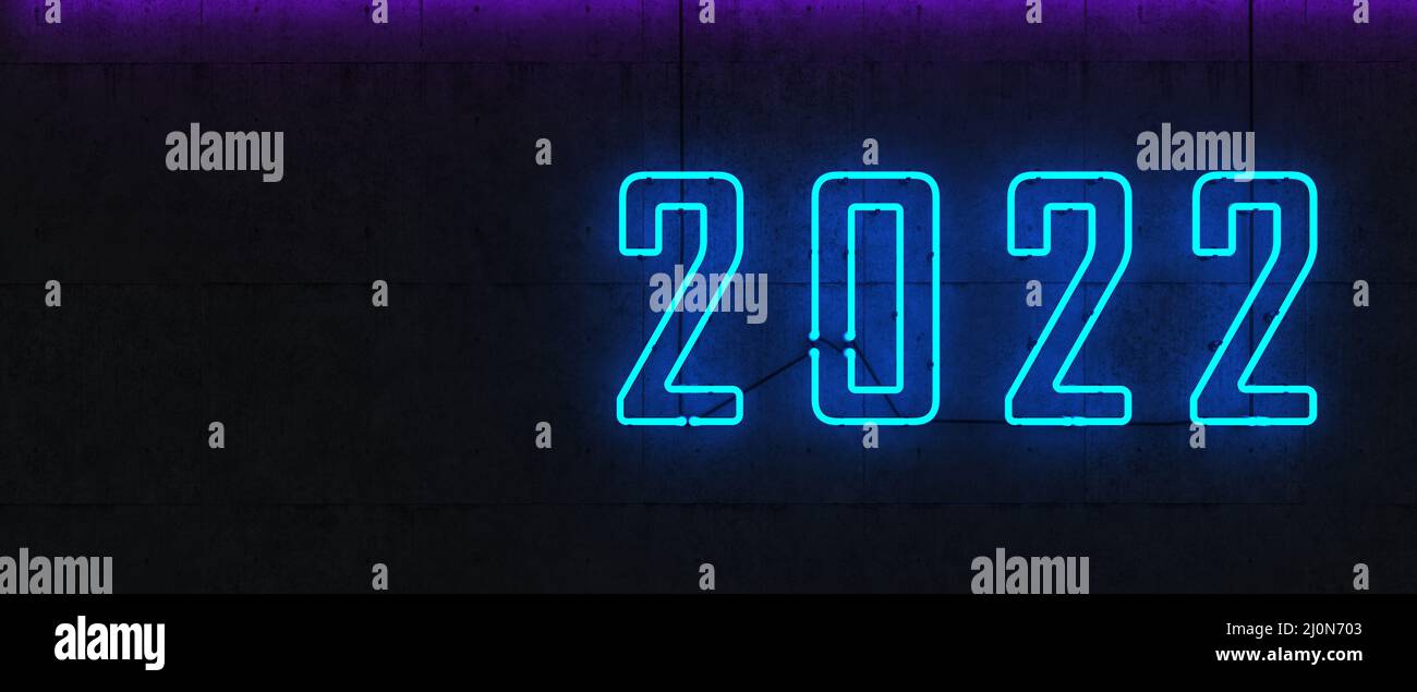 2022 neon hi-res stock photography and images - Alamy