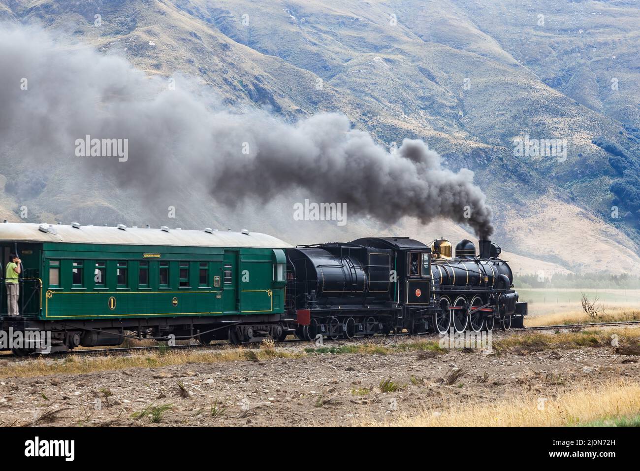 KINGSTON, NEAR LAKE WAKATIPU, NEW ZEALAND - FEBRUARY 17 : View of the ...