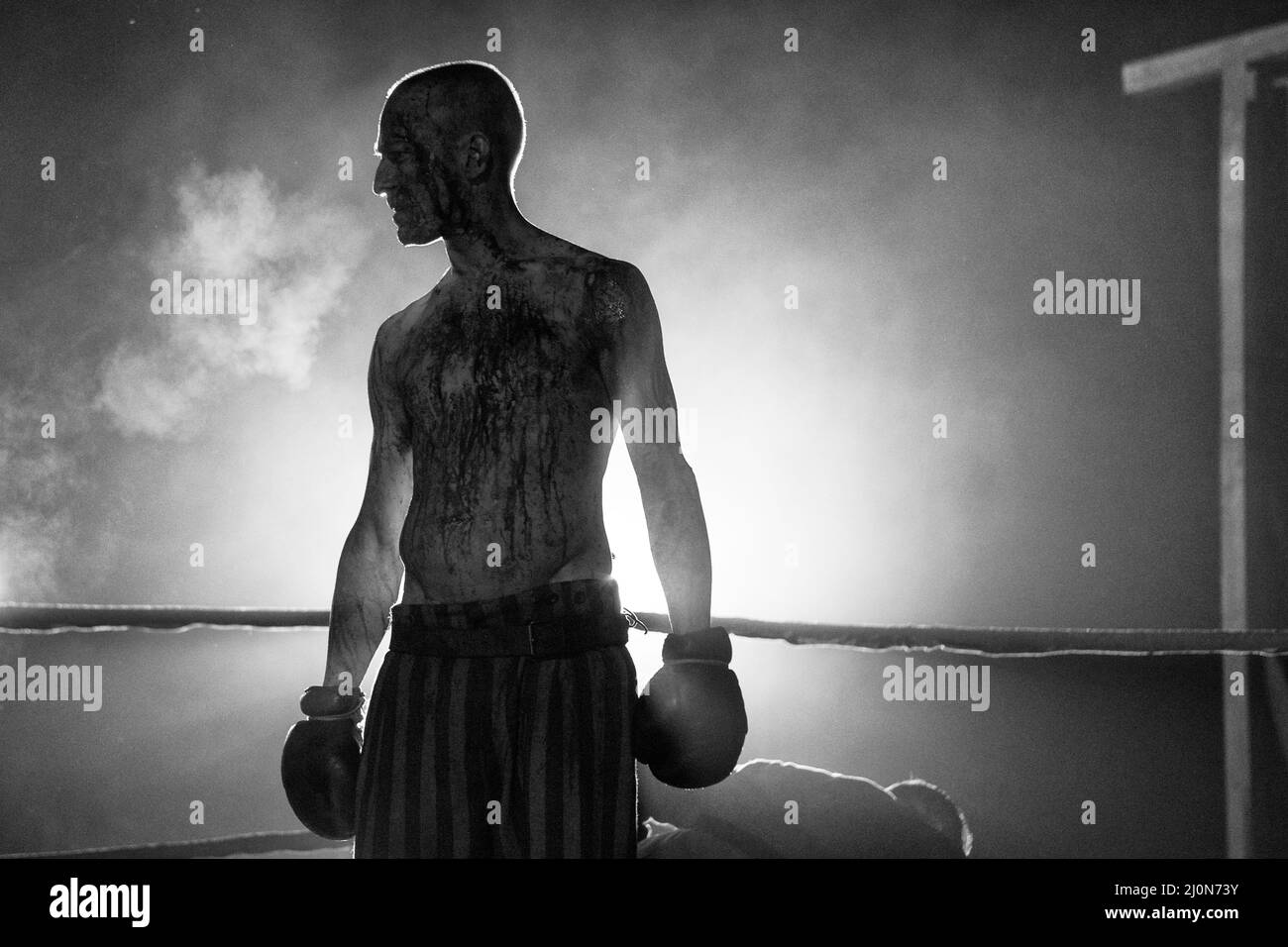 BEN FOSTER in THE SURVIVOR (2021), directed by BARRY LEVINSON. Credit ...