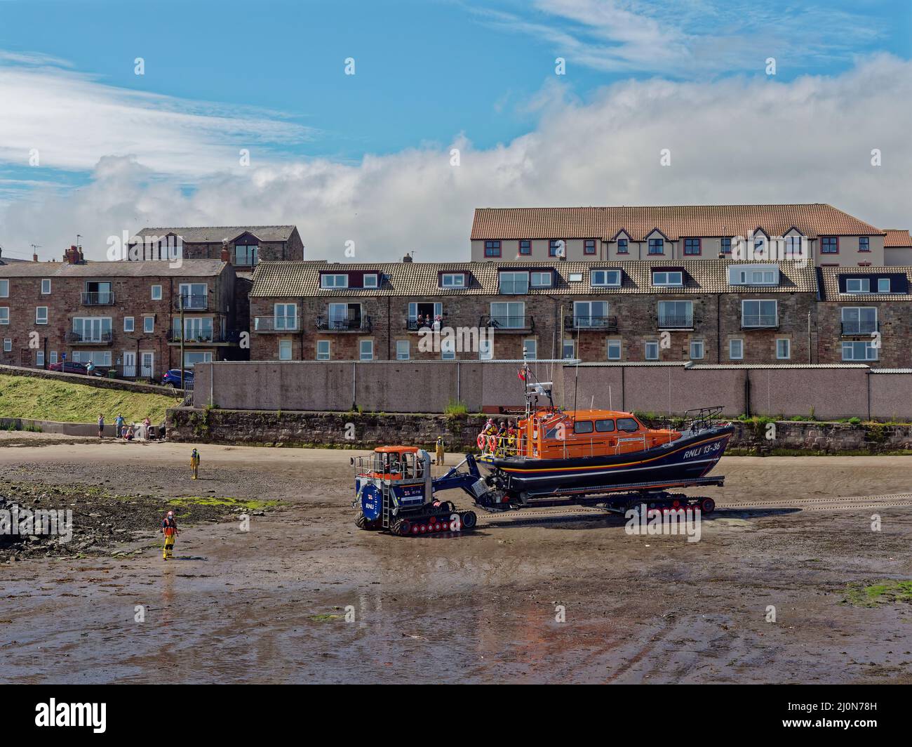 The SLARS Vehicle making its way at Low Tide across the sands and silt ...