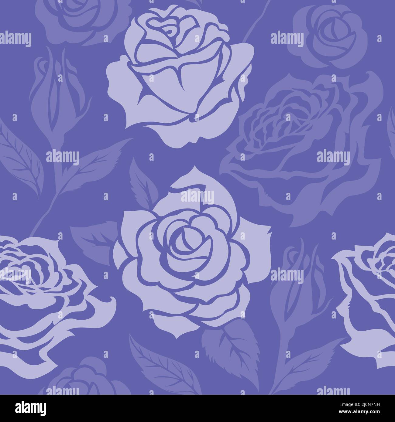 Seamless floral pattern very peri color Stock Vector Image & Art - Alamy
