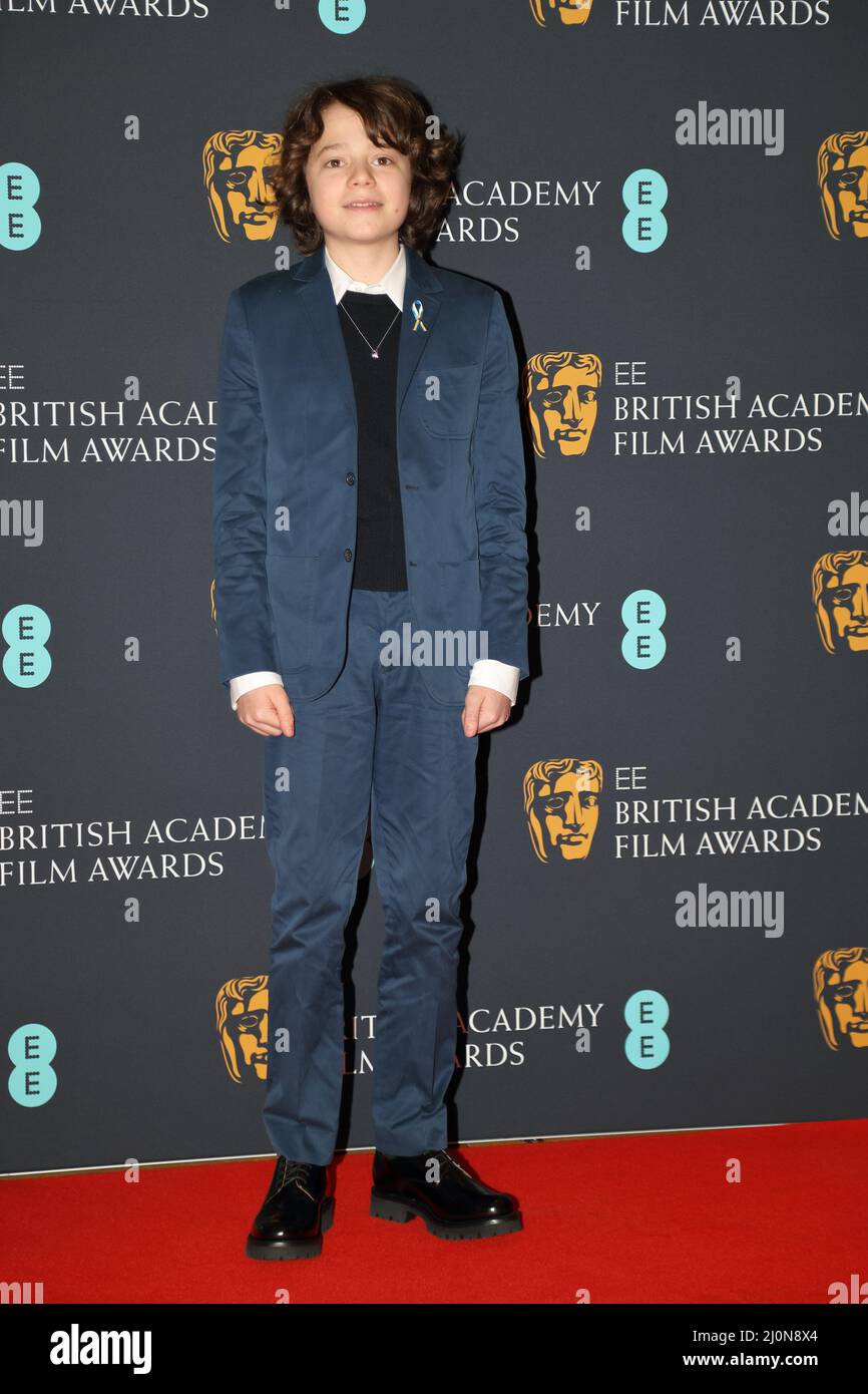 London, UK, 12th Mar 2022, English actor Woody Norman attends the ...