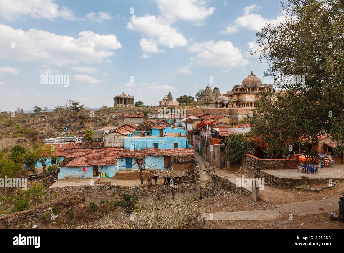 View from Kumbhalgarh (Kumbhal fort), a Mewar fortress, of Neelkanth ...
