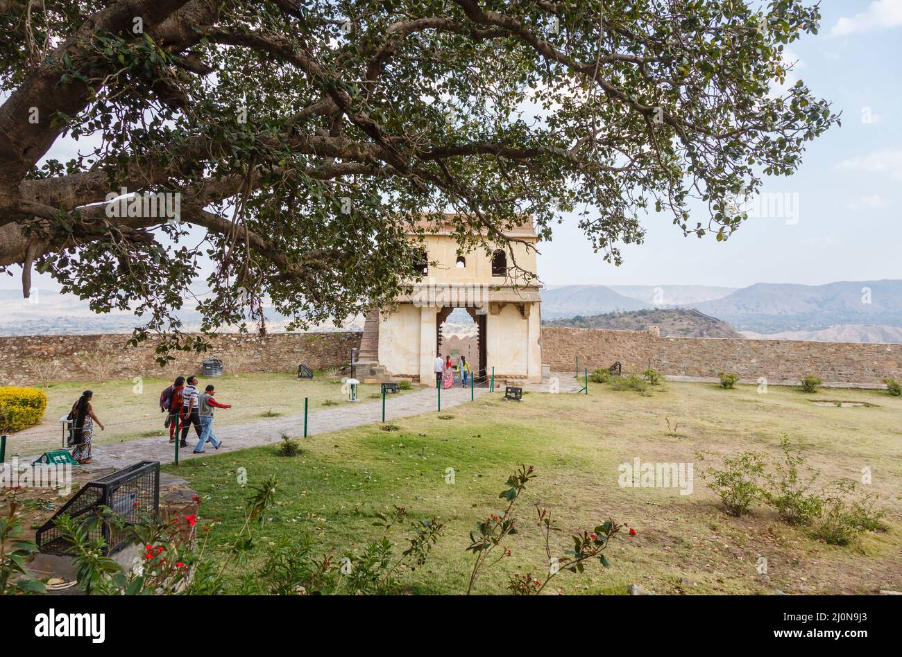 Chougan Pol gate in Kumbhalgarh Fort, a Mewar fortress in Rajsamand ...