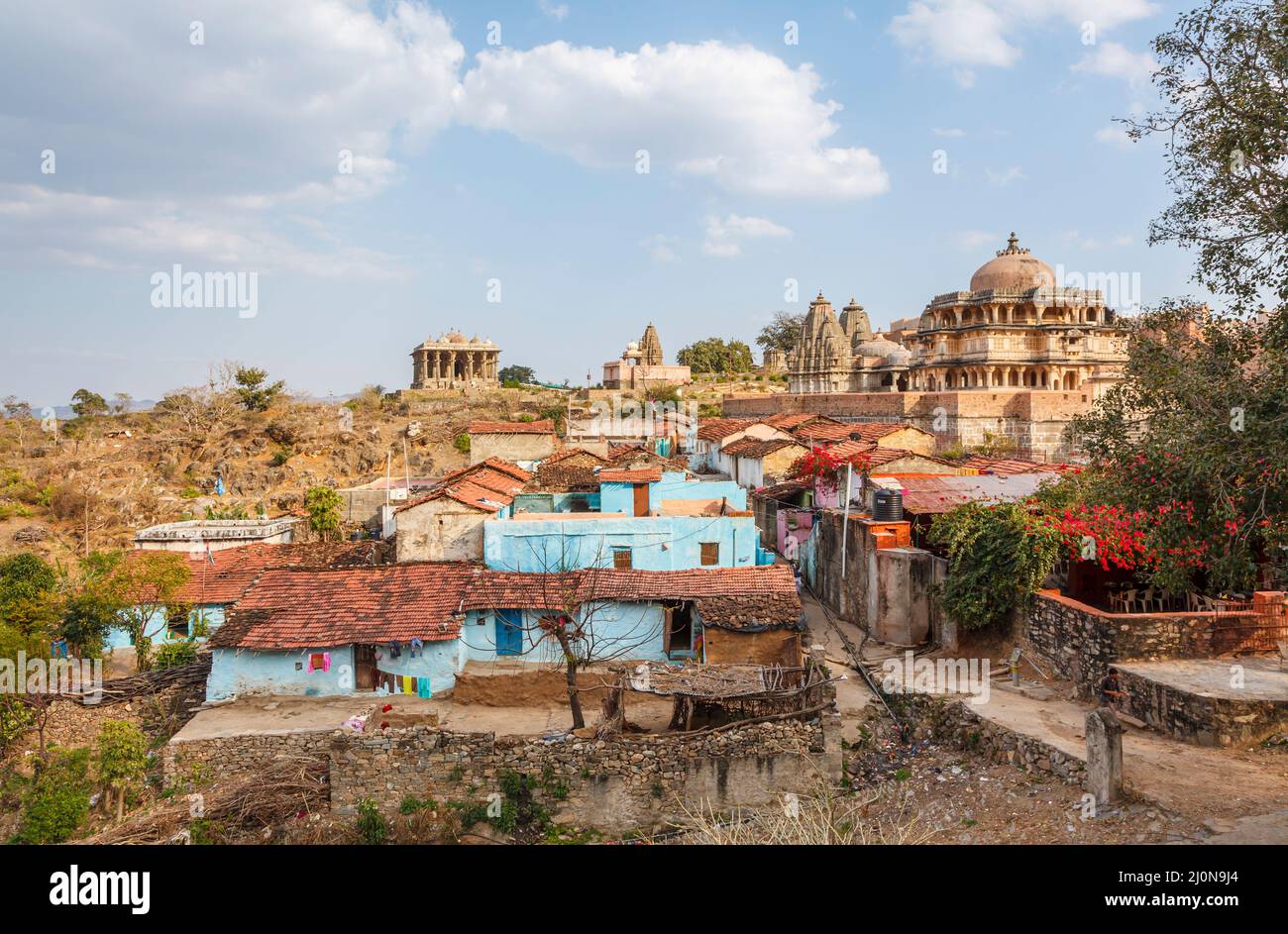 View from Kumbhalgarh (Kumbhal fort), a Mewar fortress, of Neelkanth ...