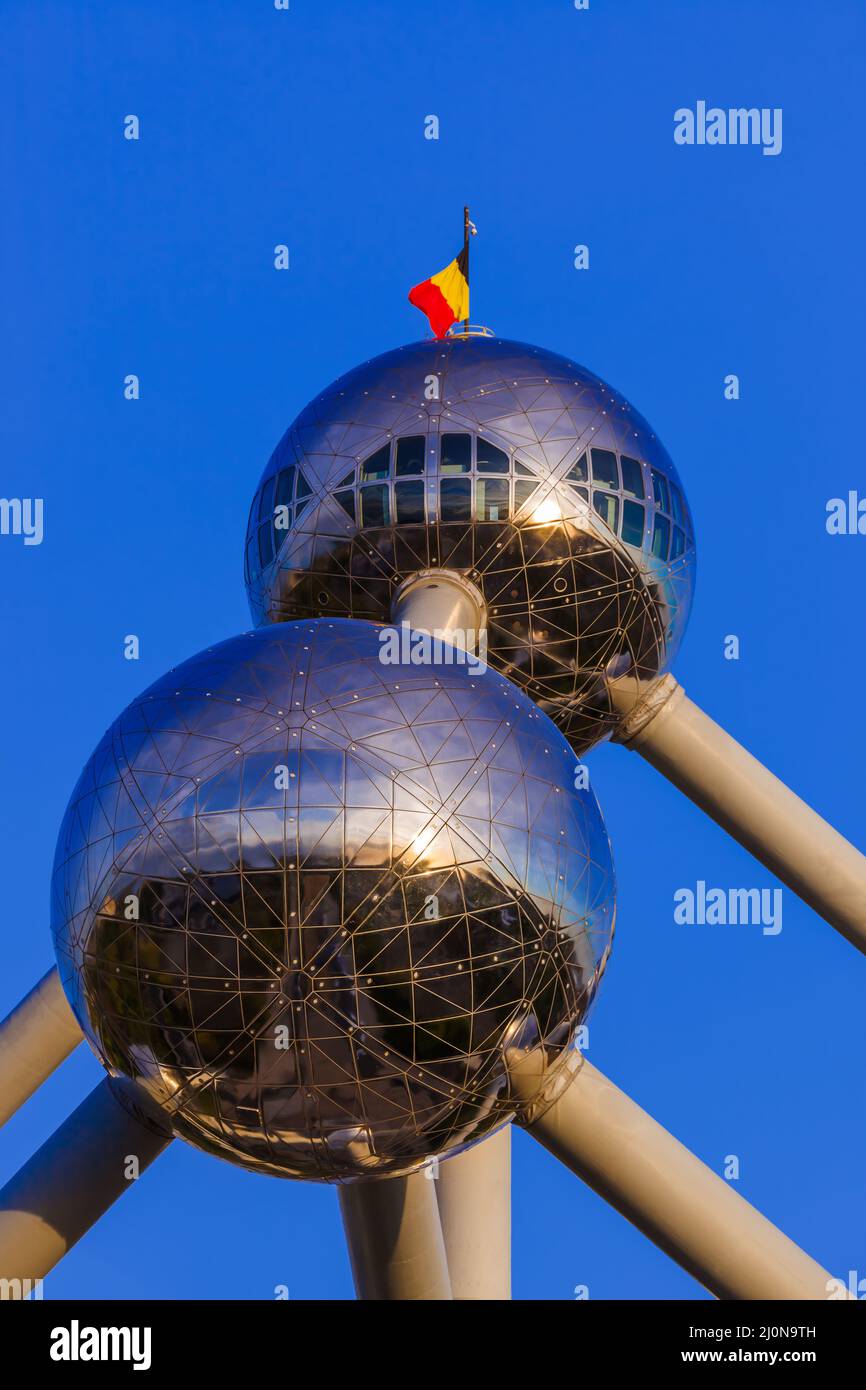 Atomium monument in Brussels Belgium Stock Photo - Alamy