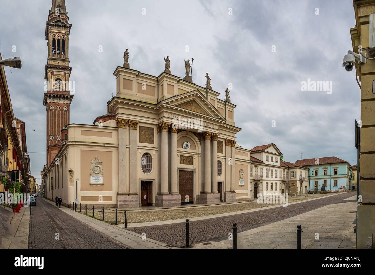 Alessandria Cathedral on Piazza del Duomo Stock Photo - Alamy