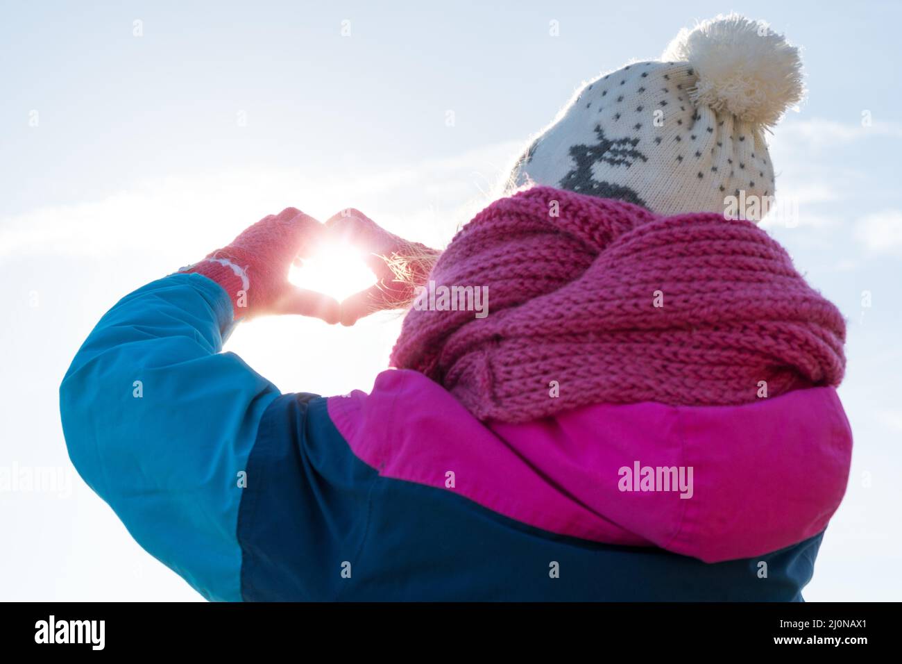 Child hands making a heart shape Stock Photo - Alamy