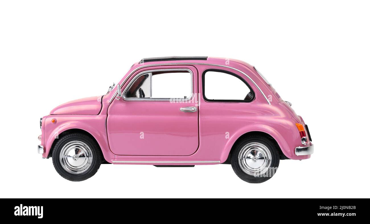 Pink retro toy model hi-res stock photography and images - Alamy