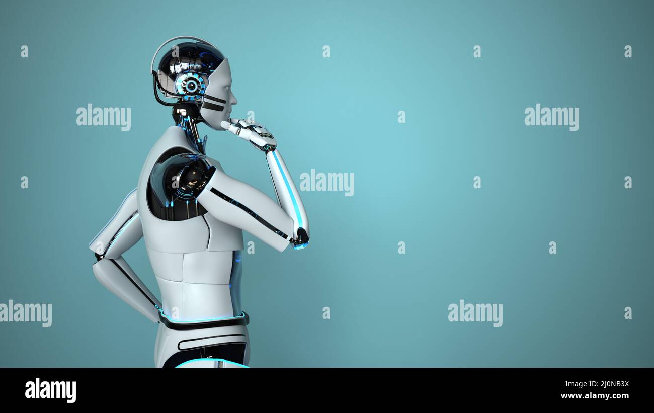 Ai humanoid robot thinking hi-res stock photography and images - Alamy