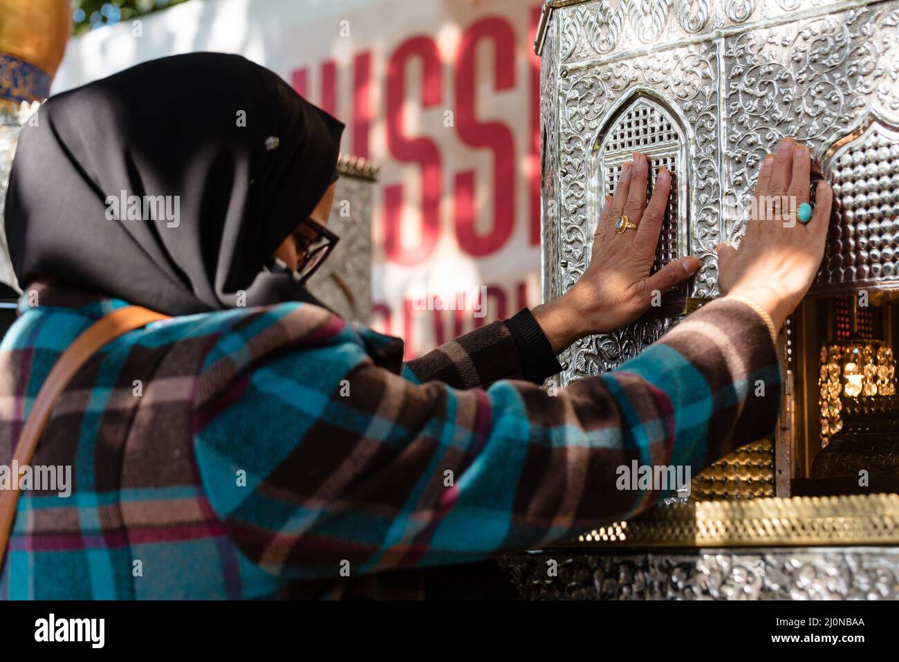 London, UK. 3 October 2021. Hundreds of Muslims march on London for the ...
