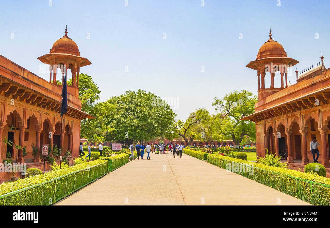 Taj Mahal Great Gate entrance architecture Agra Uttar Pradesh India ...